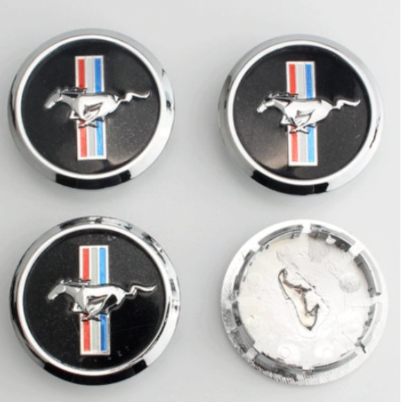 Ford Mustang | Accessories | Set Of 4 Ford Mustang Wheel Center Caps ...